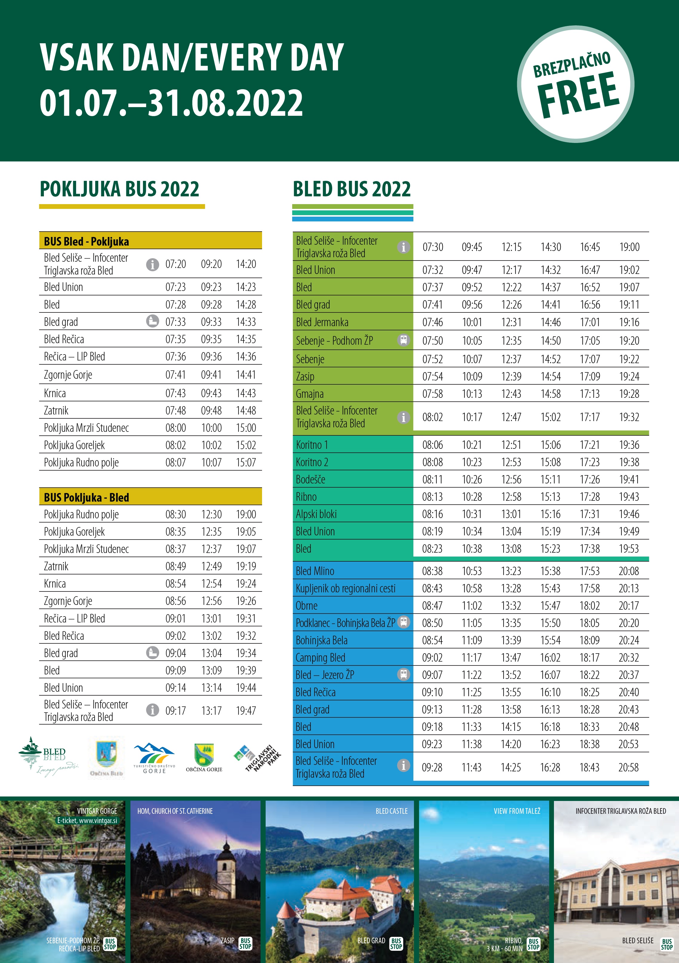 Organizirani prevozi shuttle bus Bled, Pokljuka - gorje.si