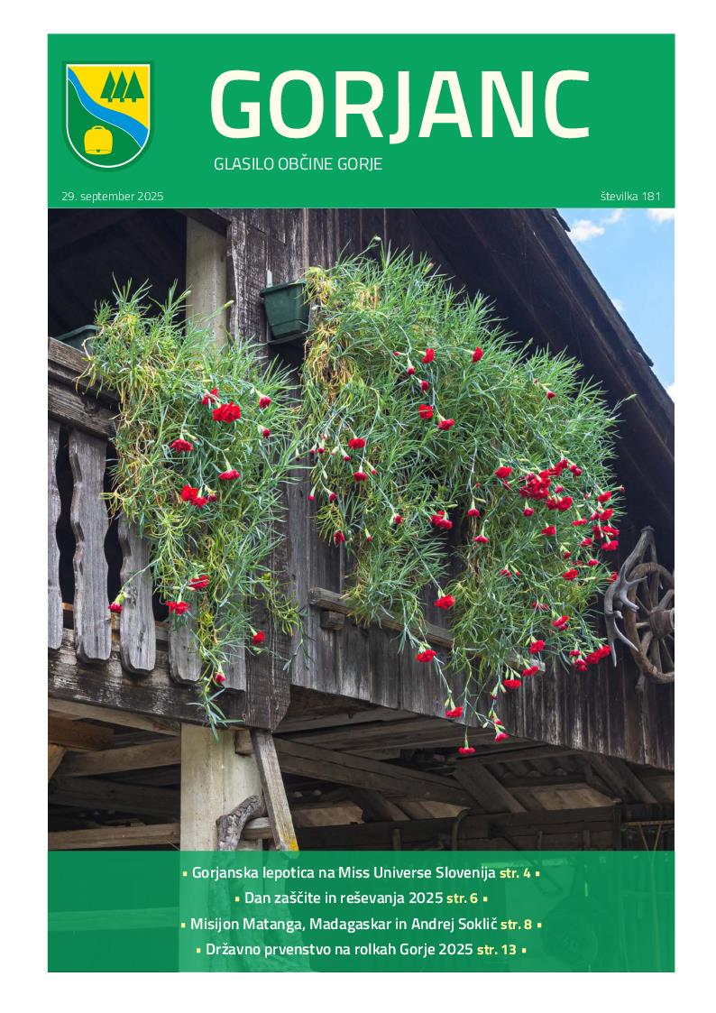 Številka 181, september 2025 - gorje.si